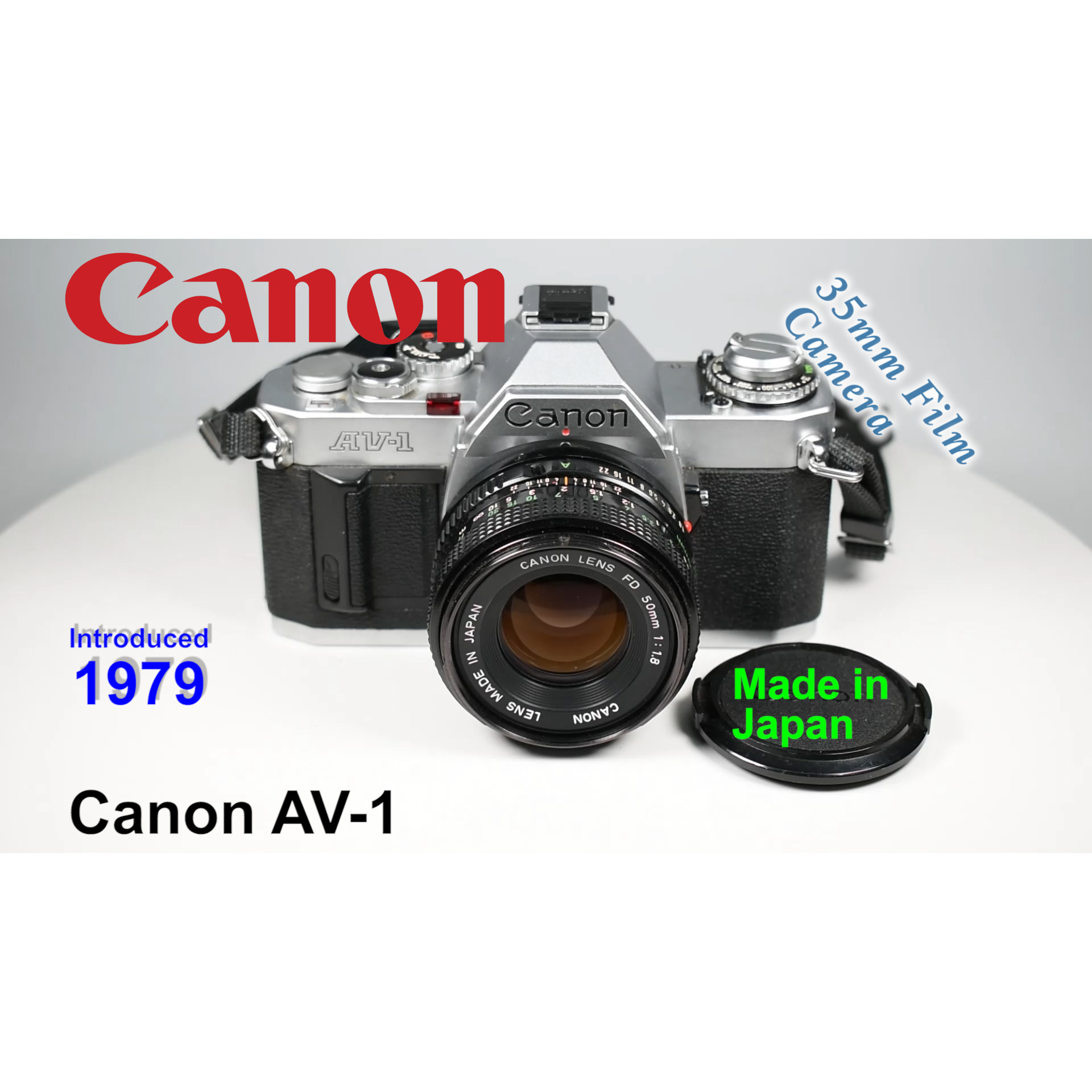 1979 Canon AV-1 - 35mm Film Camera