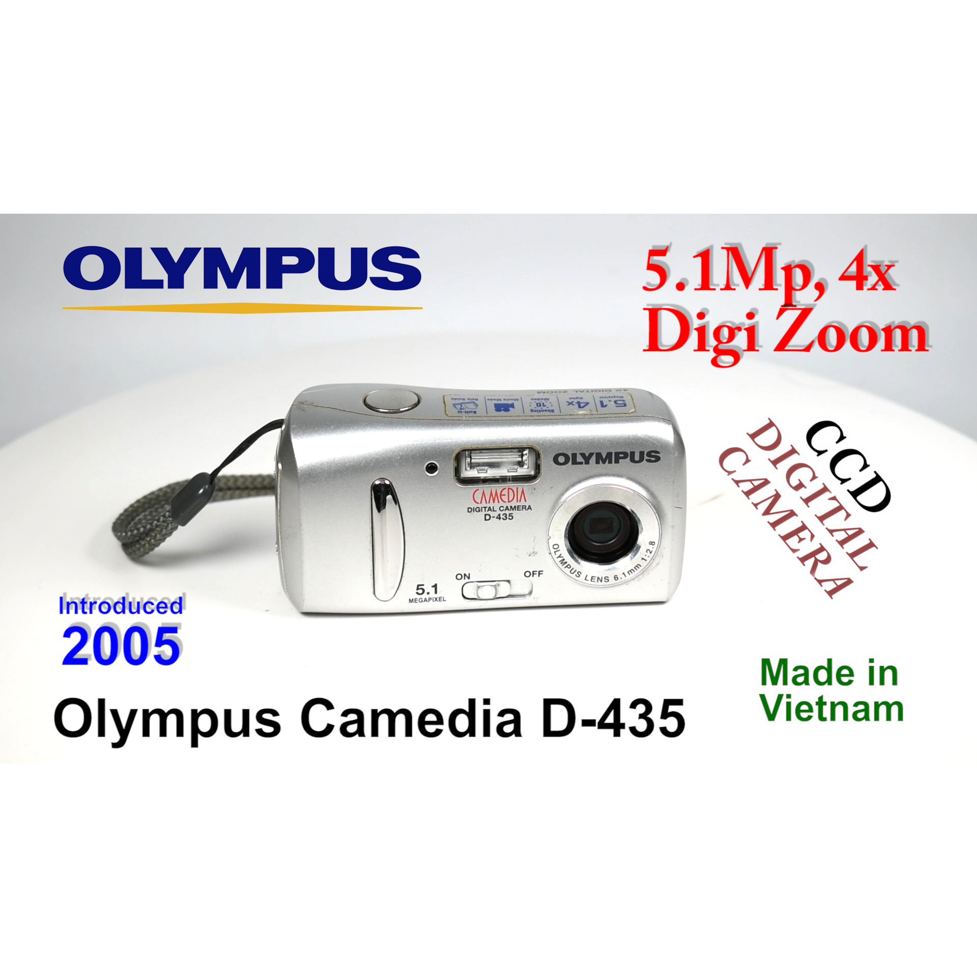 2005 Olympus Camedia D-435 - CCD Digital Camera